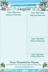 August Newsletter Template | PosterMyWall