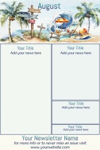 August Newsletter by Paula Template | PosterMyWall