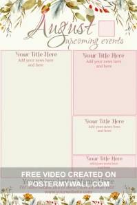August Newsletter Template | PosterMyWall