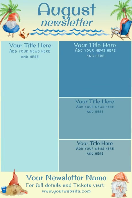 Copy of August Newsletter Template | PosterMyWall