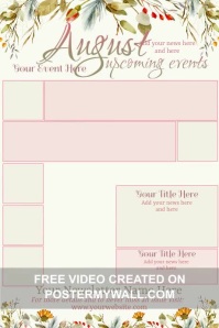 August Newsletter Template | PosterMyWall