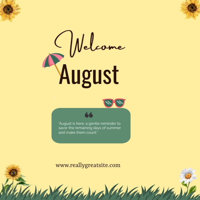 Copy of August Template | PosterMyWall