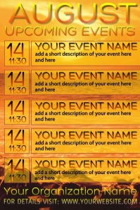 37,390+ August Event Calendar Customizable Design Templates | PosterMyWall