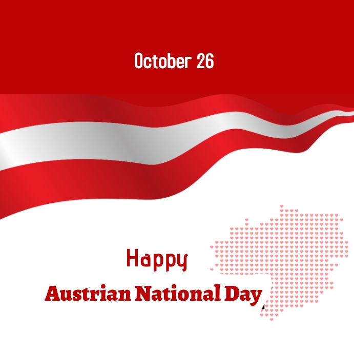 austrian national day Template | PosterMyWall
