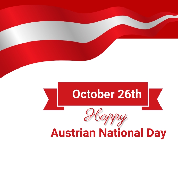 austrian national day Template | PosterMyWall