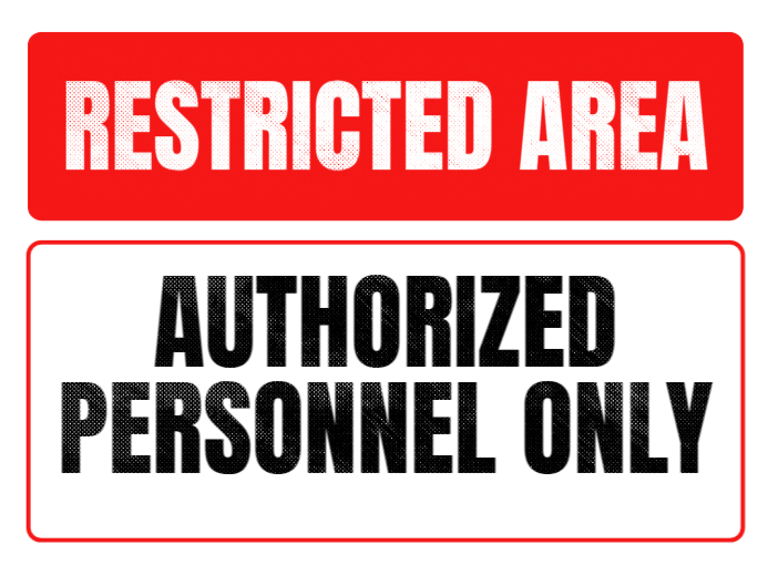 Authorized Personal Only Sign Template | PosterMyWall