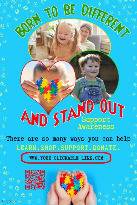 Autism Awareness Fundraiser Poster Template | PosterMyWall