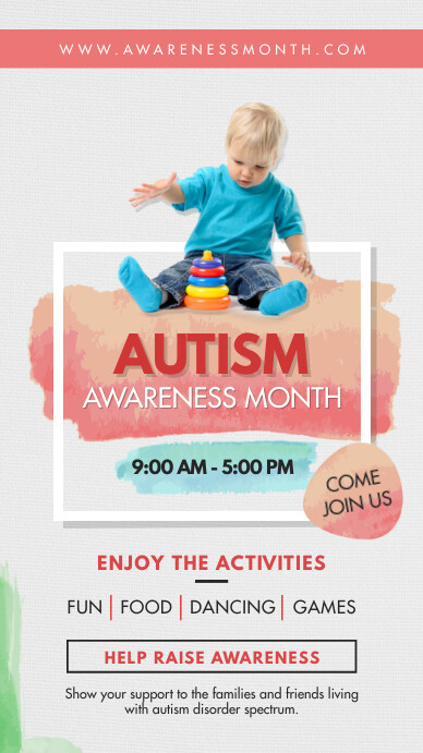 Autism Awareness Kid's Event Parents Invited Template | PosterMyWall