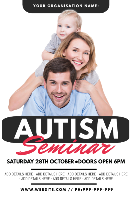 Autism Seminar Poster Template | PosterMyWall