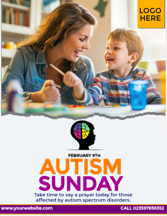 Copy of Autism Sunday Flyer | PosterMyWall