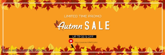 Autumn Fall Banner Design Template | PosterMyWall