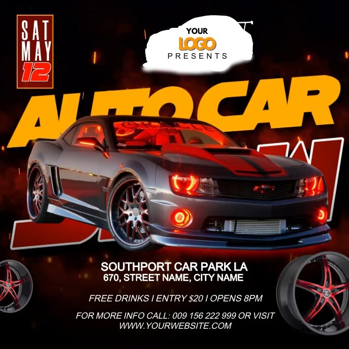 Auto Car Show Ads Template | PosterMyWall