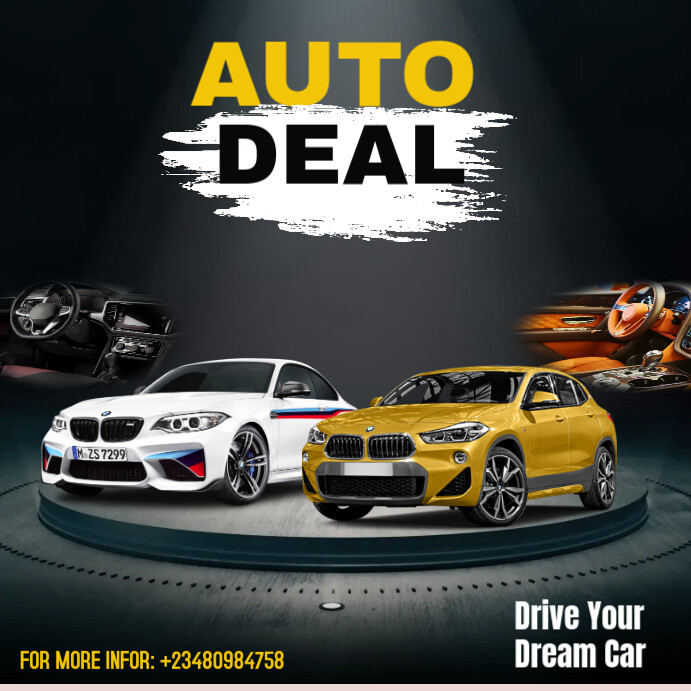 AUTO DEAL Template | PosterMyWall