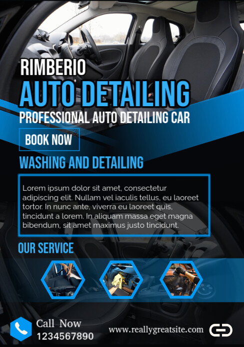 Auto Detailing Car Template | PosterMyWall