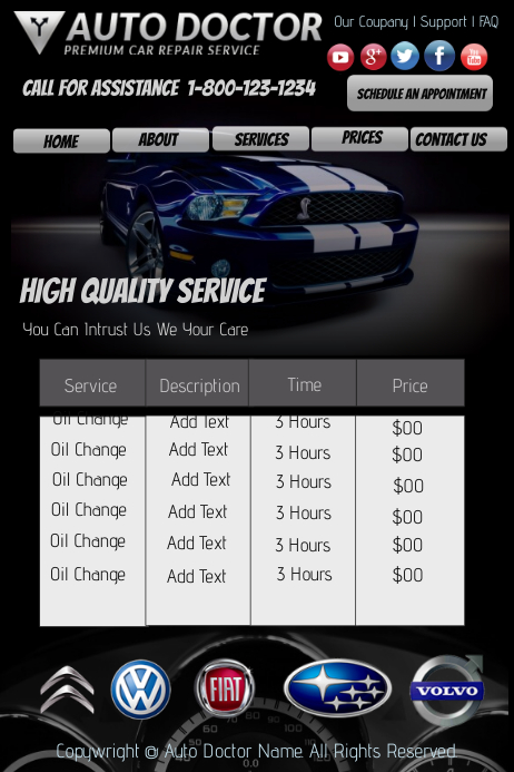 Auto Doctor Template | PosterMyWall
