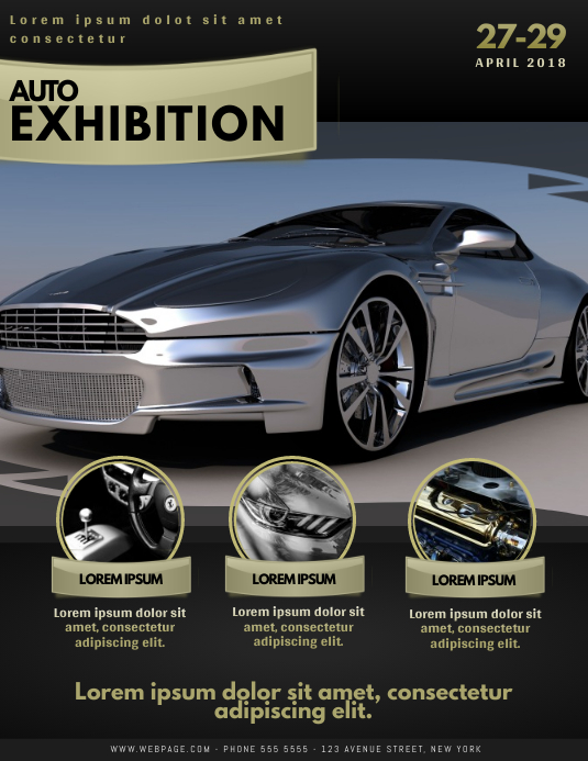 Copy of Auto exhibition Flyer Template | PosterMyWall