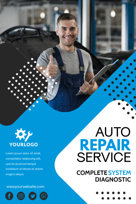 Auto Repair Service Template | PosterMyWall