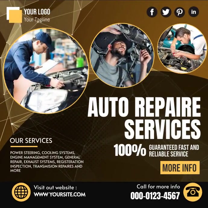 Plantilla de Auto Repair Service | PosterMyWall