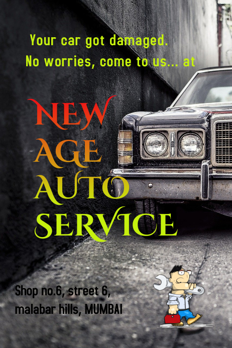 Auto service Template | PosterMyWall