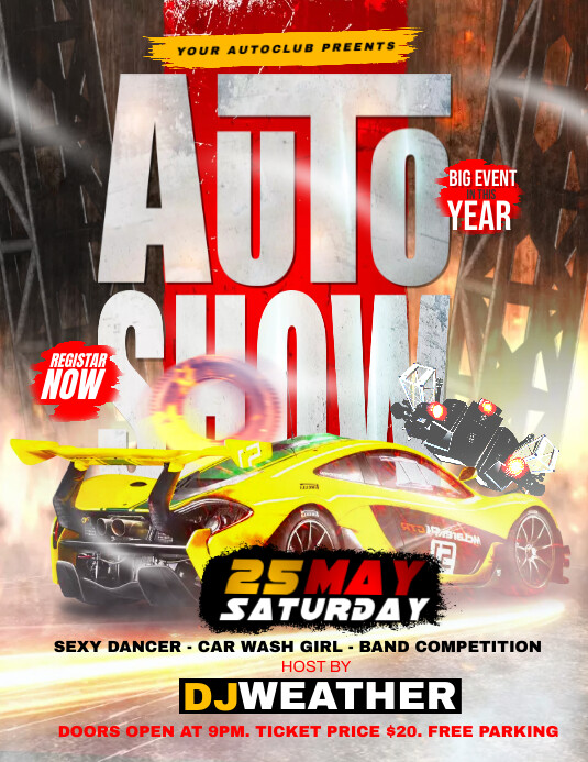 Auto Show Flyer Template | PosterMyWall