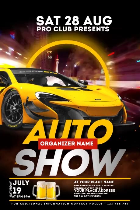Auto Show Poster Template | PosterMyWall