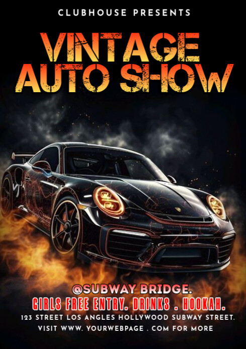 auto show posters Template | PosterMyWall