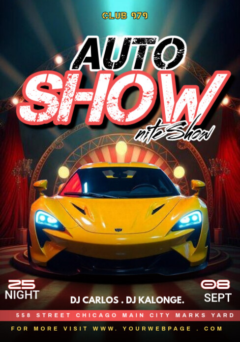 auto show posters Template | PosterMyWall