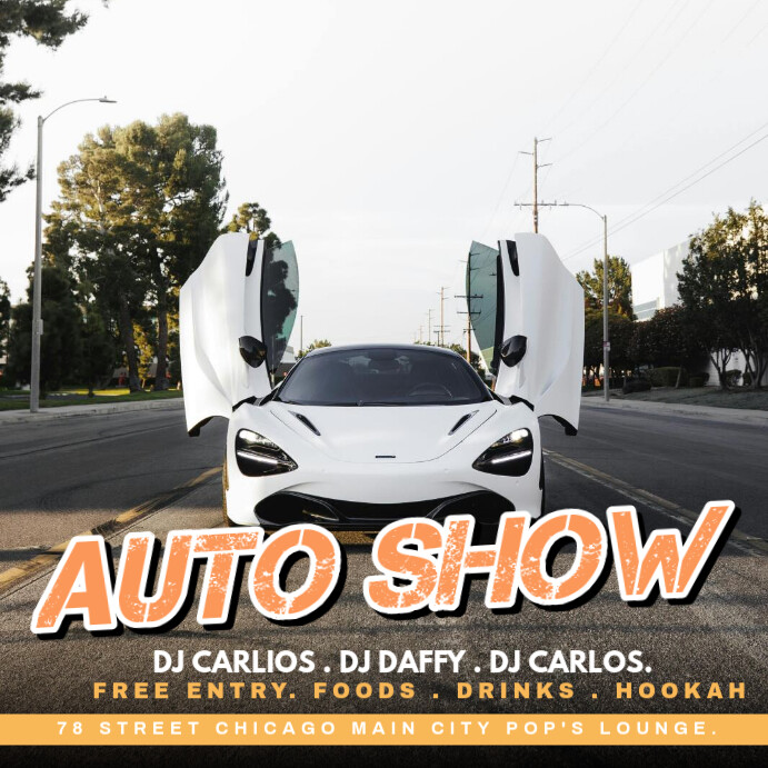 Copy of auto show posters | PosterMyWall