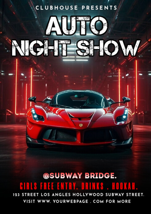 auto show posters Template | PosterMyWall