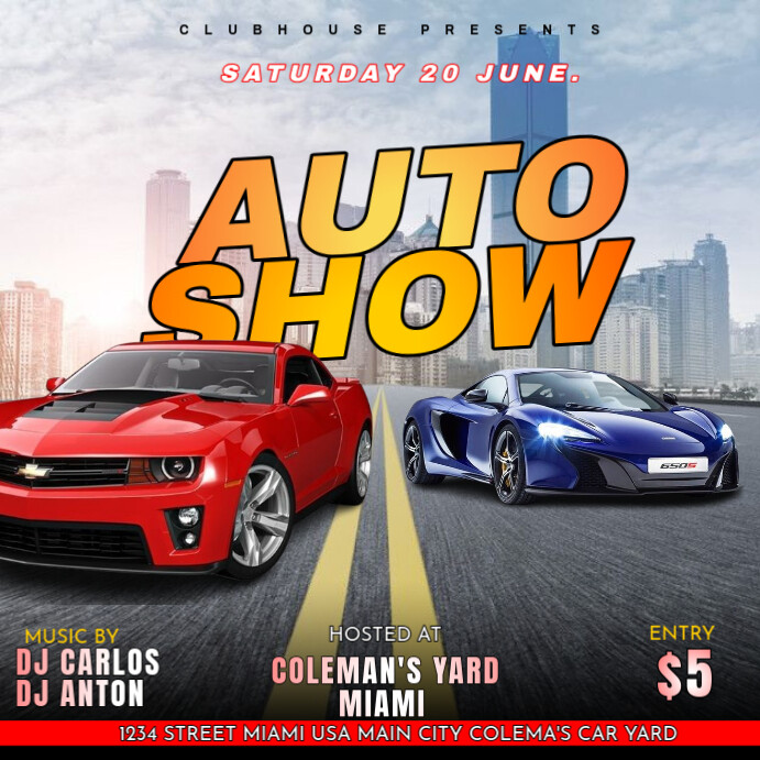 auto show posters Template | PosterMyWall
