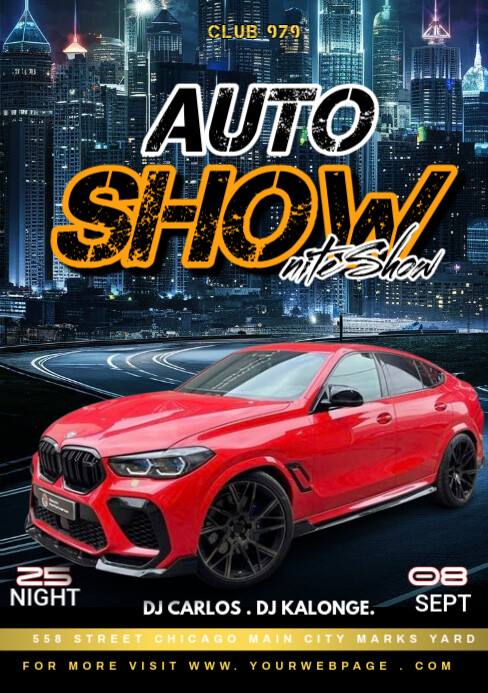 Plantilla de auto show posters | PosterMyWall