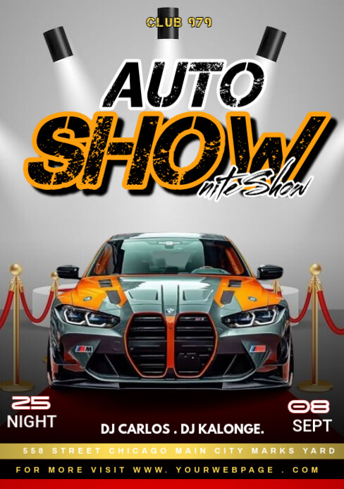 auto show posters Template | PosterMyWall