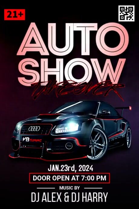 Auto Show Takeover Template | PosterMyWall