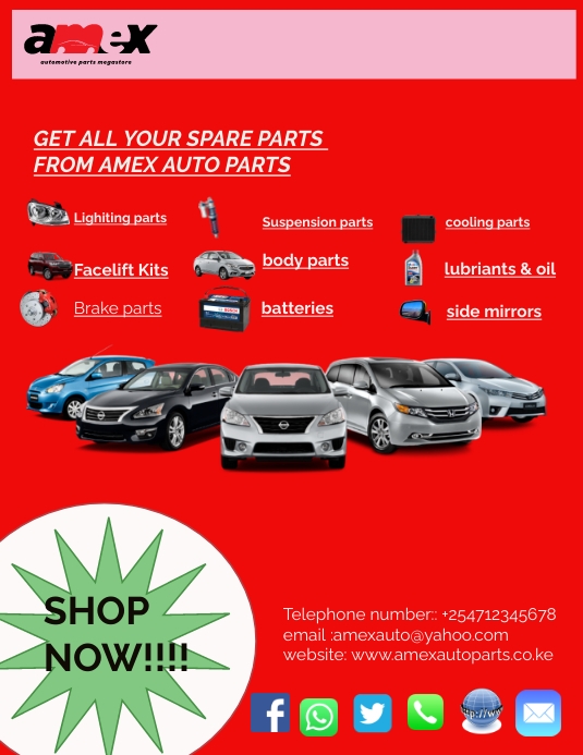 auto spares Template | PosterMyWall
