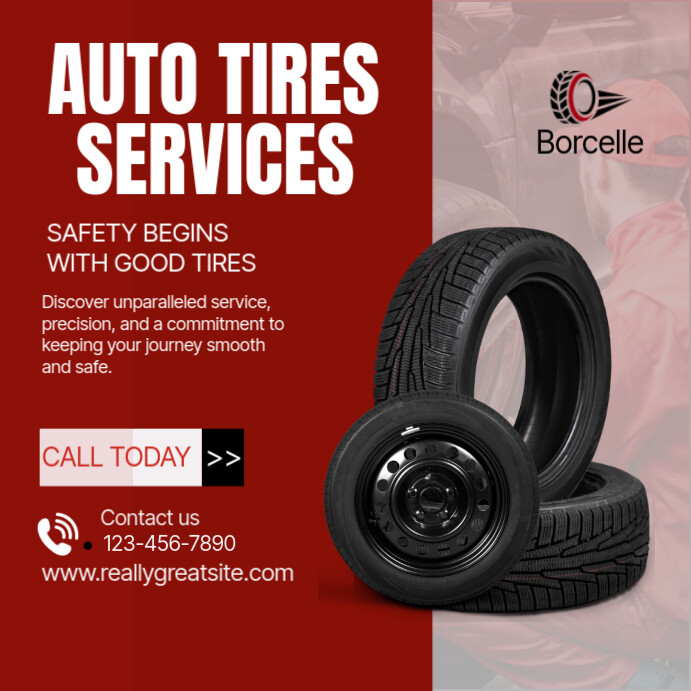 Auto Tires Service poster Template | PosterMyWall