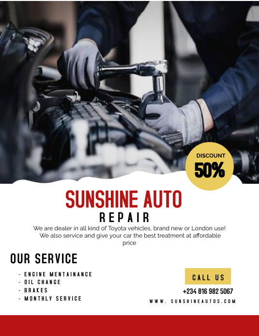 Automobile Flyer Template | PosterMyWall