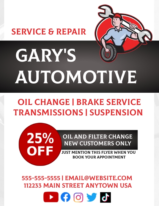 Automotive Service and Repair Flyer Template | PosterMyWall