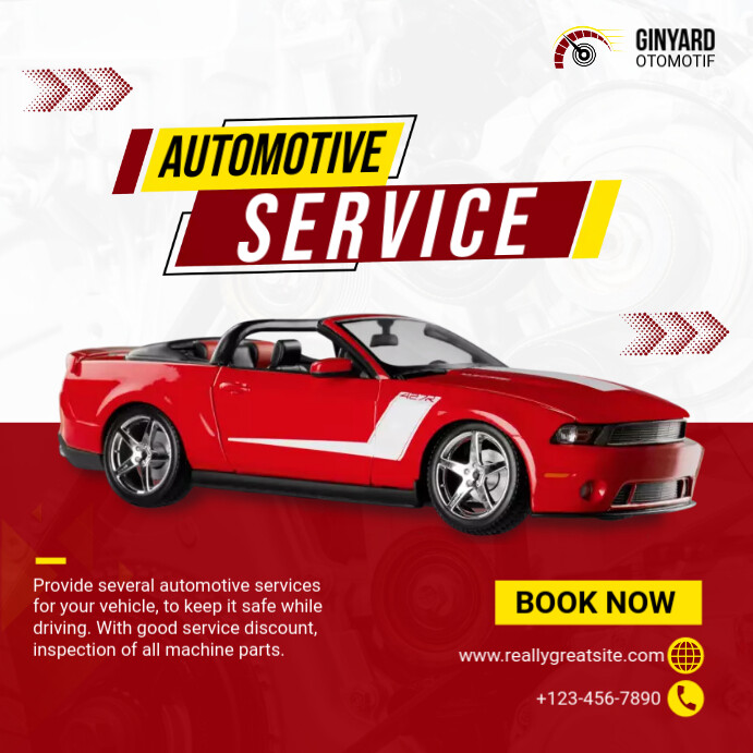 AUTOMOTIVE SERVICE CAR Template | PosterMyWall