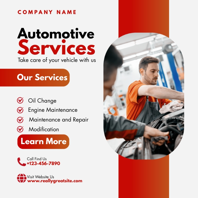 Copy of AUTOMOTIVE SERVICE TEMPLATE | PosterMyWall