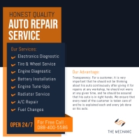 Black and Red Car Autoservice Business Ad Vid Template | PosterMyWall