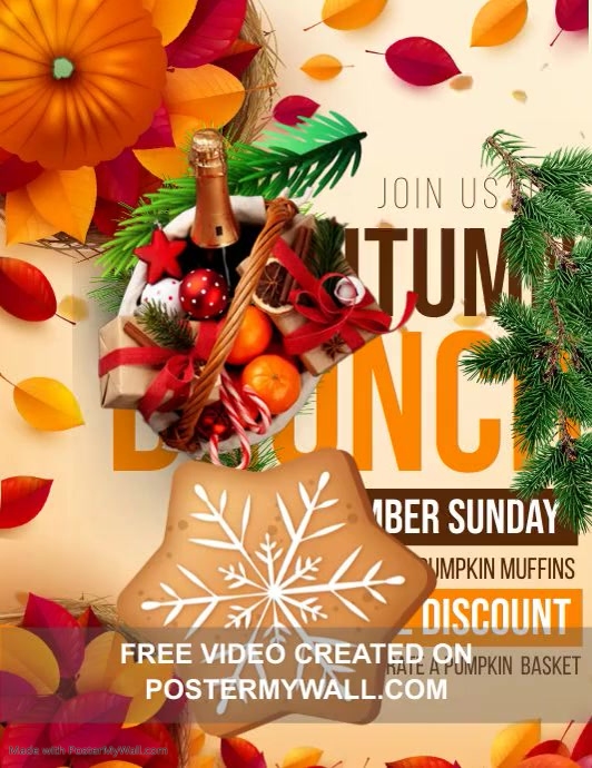 autumn brunch Template | PosterMyWall
