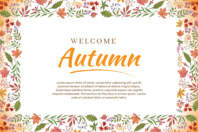 Autumn Card Template | PosterMyWall