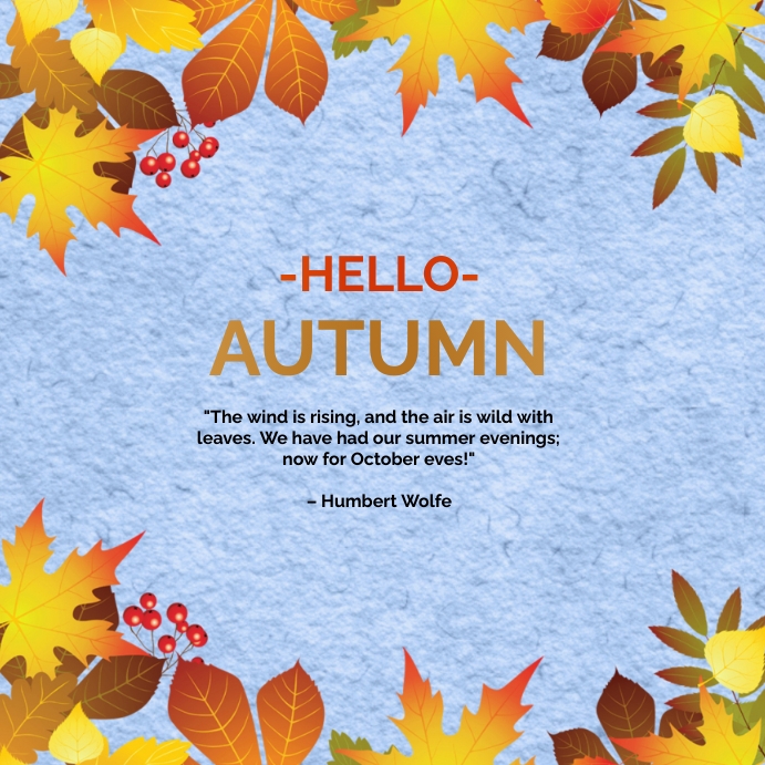 Autumn card instagram post (2) Template | PosterMyWall