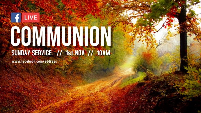 Copy of Autumn Communion Service | PosterMyWall