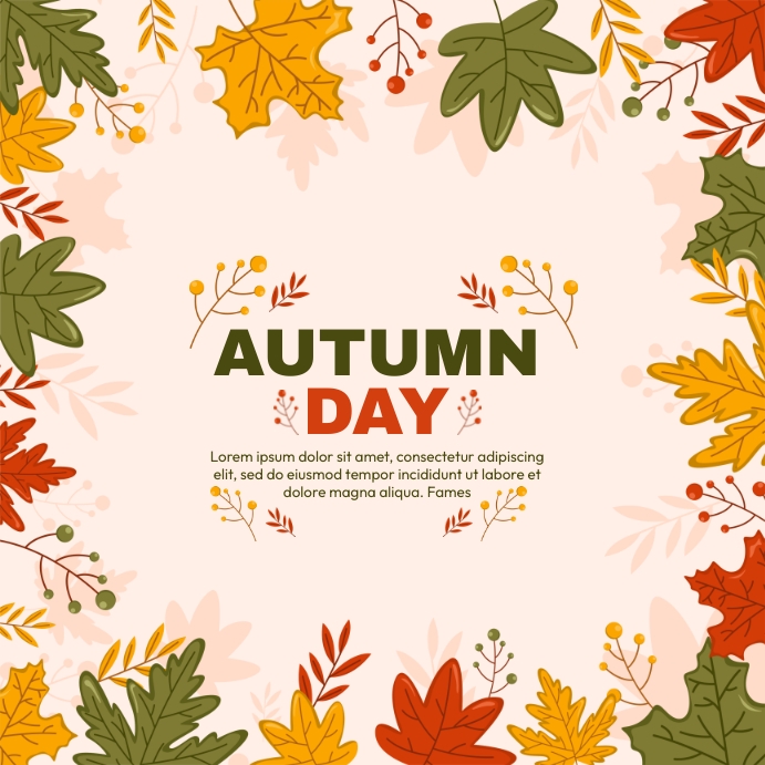 Copy of Autumn Day | PosterMyWall