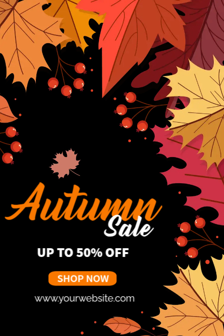 Copy of Autumn Sales Poster | PosterMyWall