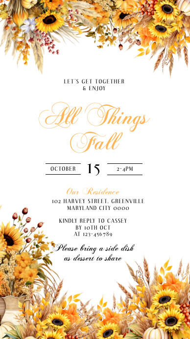 Autumn Template | PosterMyWall