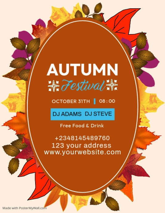 AUTUMN Template | PosterMyWall