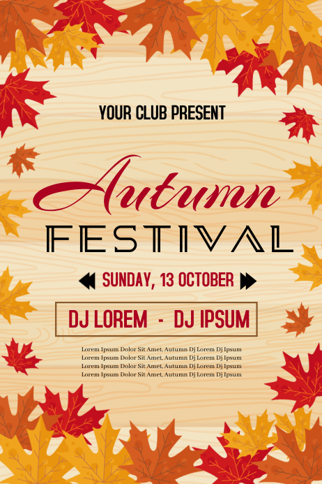 Autumn Template | PosterMyWall