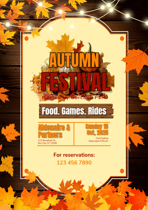 autumn Template | PosterMyWall